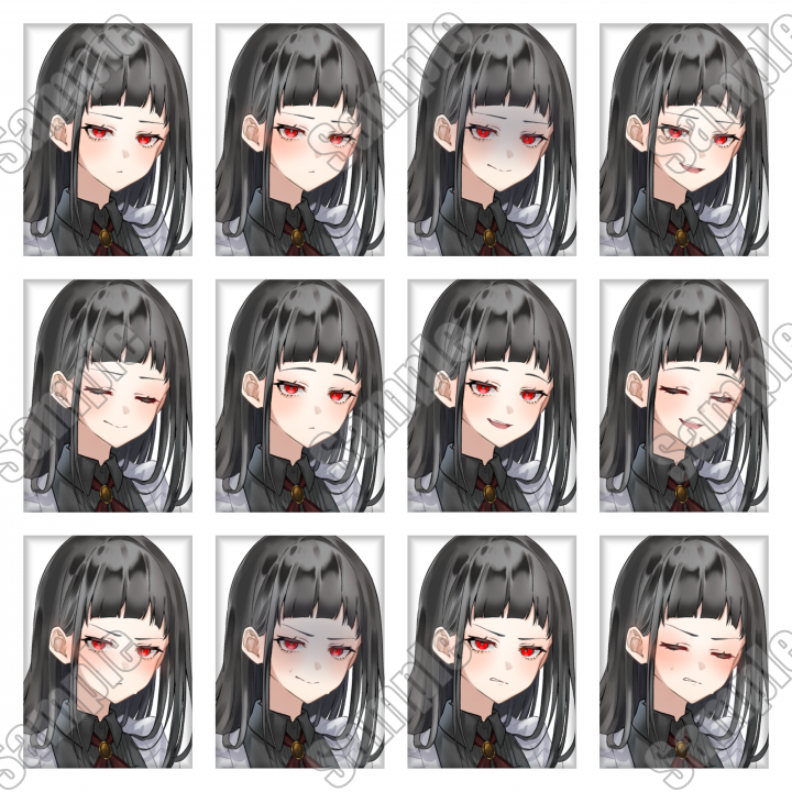 【ADOPT 8】表情12種＋PSD【商用利用・微加工・トリミングOK】| キャラクター ｜つなぐ